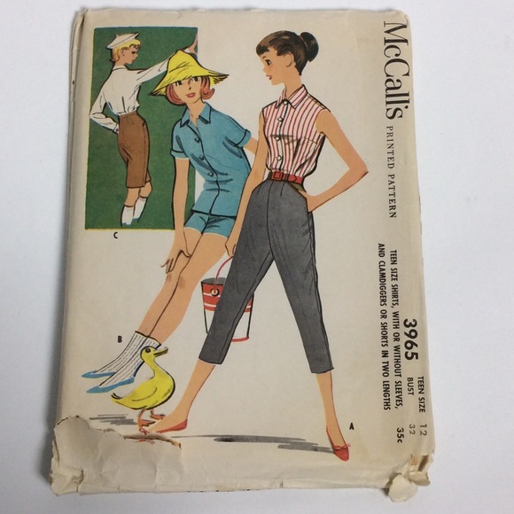 McCall’s | Other | Mccalls Vintage Sewing Pattern 3965 Womens 956 ...